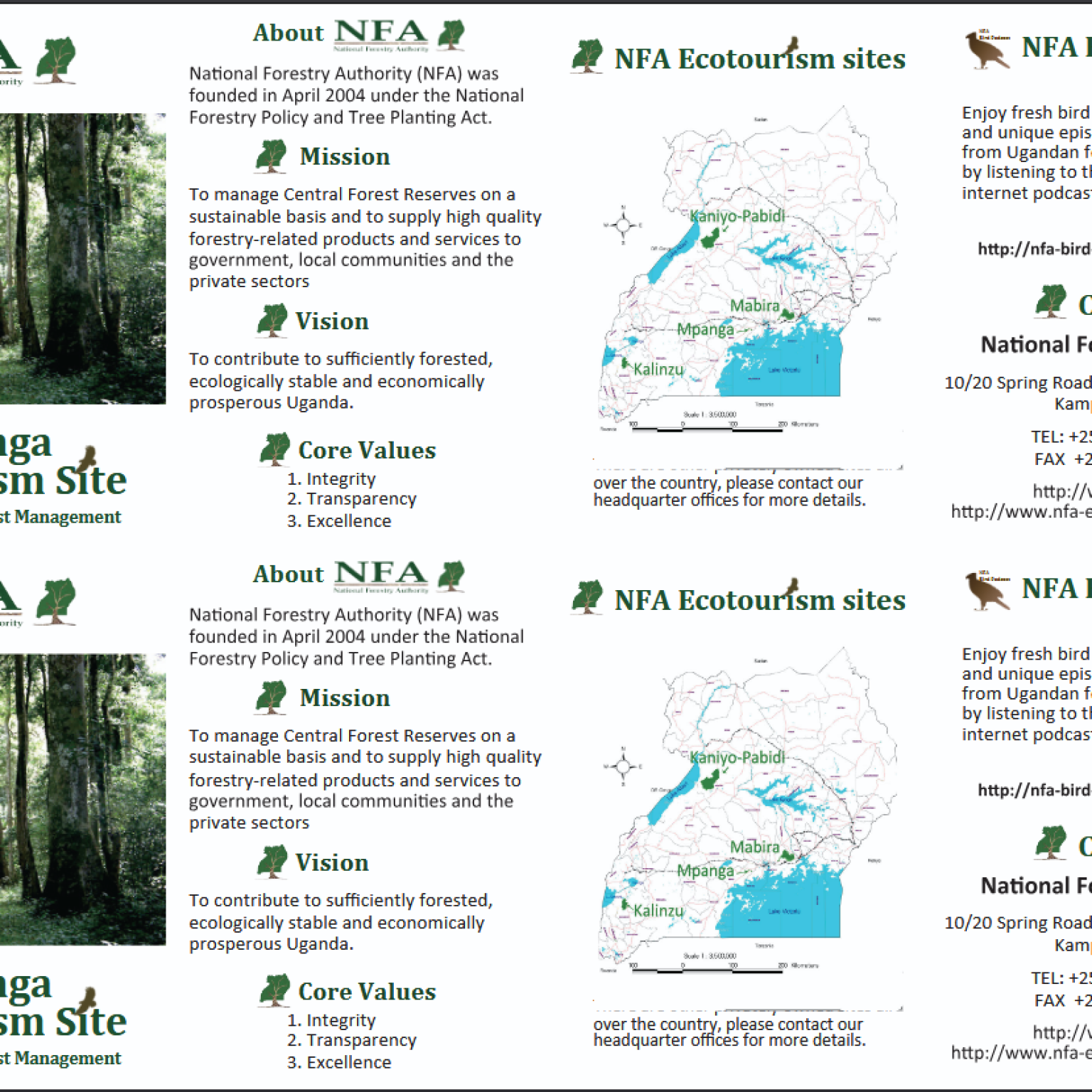 NFA | National Forestry Authority – Mandated to manage all central ...
